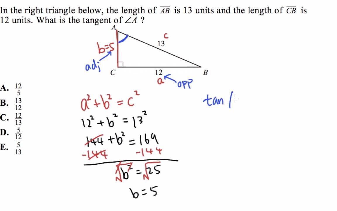 Q7ACT指南针三角学官方样本测试问题| Q7, ACT Compass ...