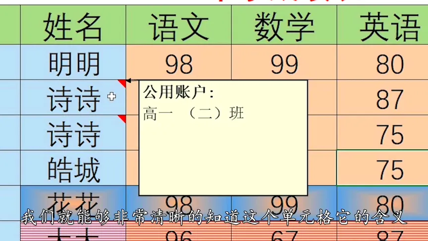 学会为Excel单元格插入批注、添加备注,让每一个单元格清清楚楚