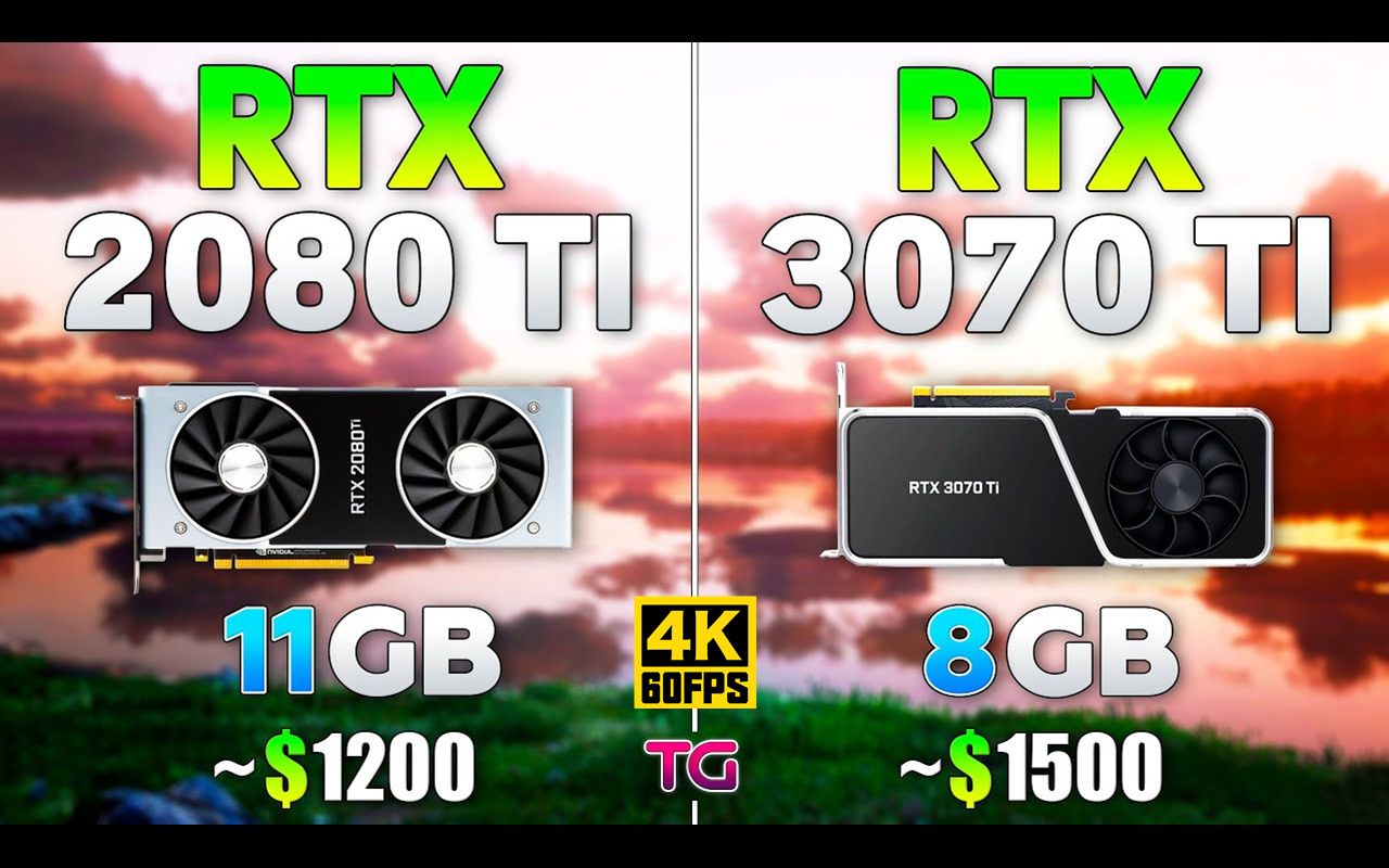 ...RTX 3070 TI 8GB vs RTX 2080 TI 11GB | 4K分辨率10款游戏对比测试...