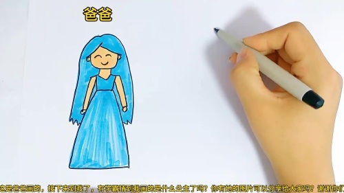 这是画的什么公主?冰公主简笔画,儿童画,人物创意简笔画