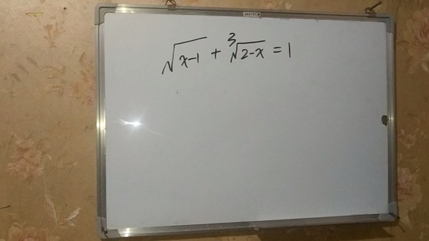 怎样解根式方程√(ⅹ-1)十3次根号(2-x)=1
