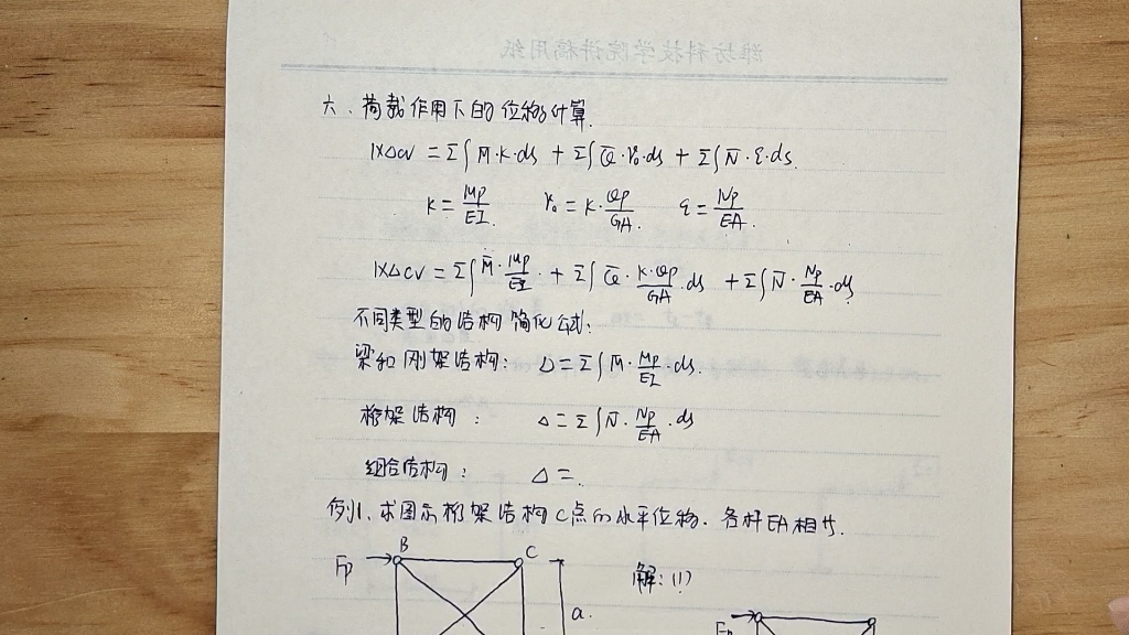 虚功原理和结构的位移计算(二)