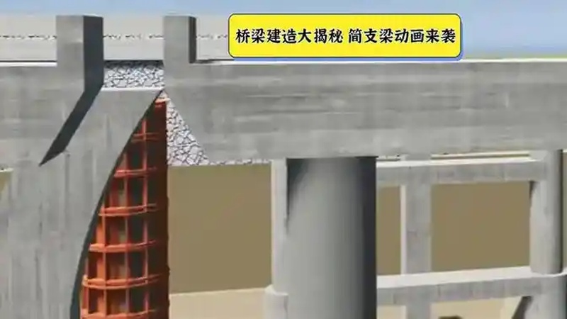 桥梁建造大揭秘,简支梁动画来袭