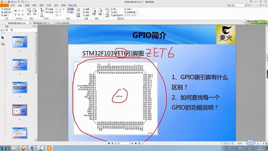 STM32单片机之5-使用寄存器点亮LED(第1节)—GPIO功能框图讲解
