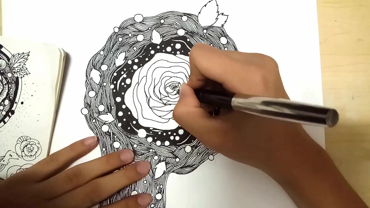 【手绘】简单的黑白插画【英雄钢笔】