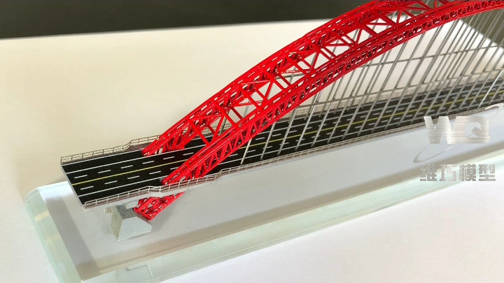 钢梁拱桥模型,平南三桥,等比例制作。