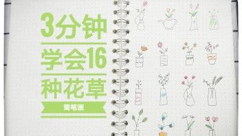 3分钟就能学会的16种花草简笔画,一起来画画吧