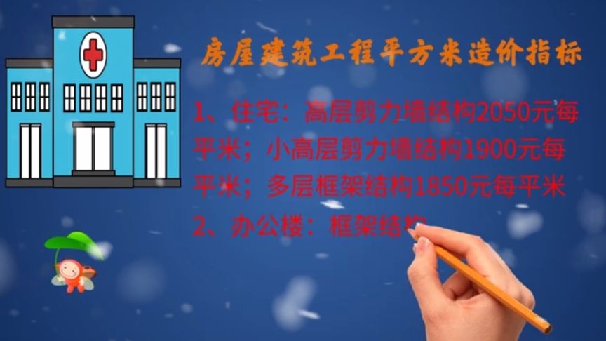 房屋建筑工程平米造价指标