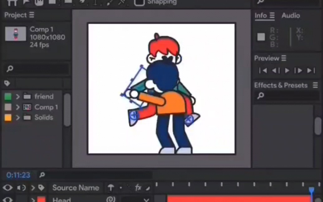 AE脚本-多图层快速父子链接工具 2022最新版Sticky Web V1.1 + 使用...