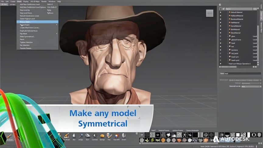 十大3D雕刻建模软件解析之MudBox