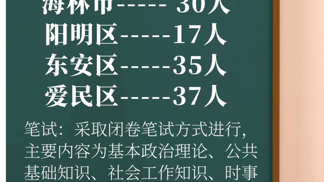 2023黑龙江牡丹江市面向社会招聘社区工作者公告海林市--- 30人阳明...
