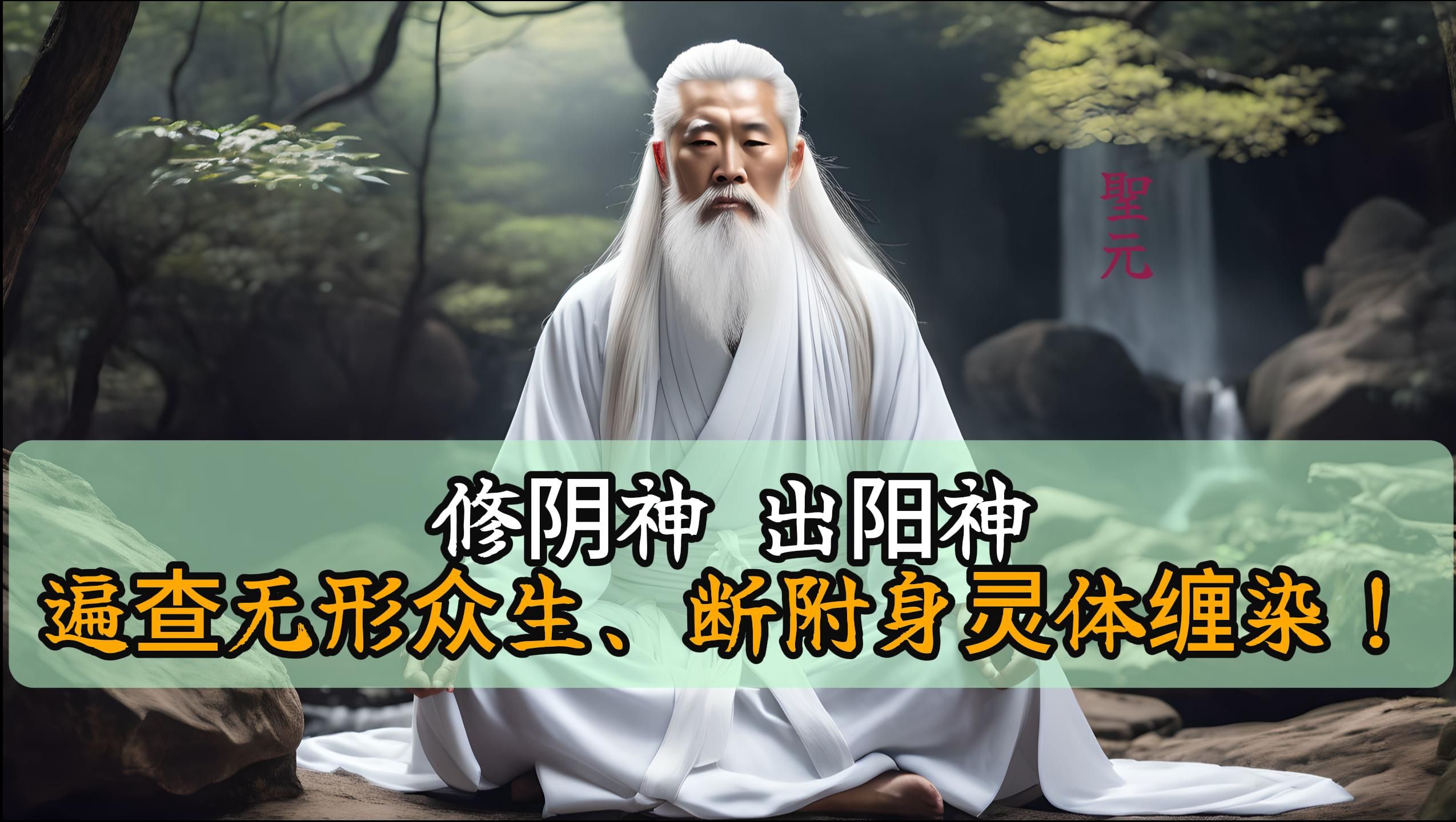 修阴神,出阳神:遍查无形众生,断附身灵体缠染!