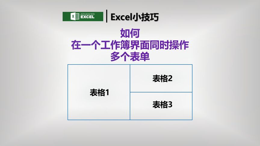 Excel同一时间操作多个工作表的方法