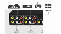 2路及4路手动双向AV音视频切换器