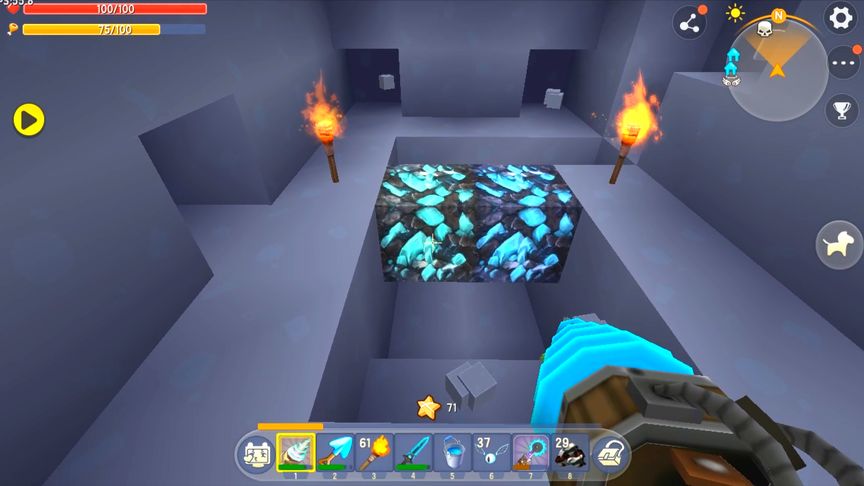 迷你世界:生存到极致就像开挂,半仙倒霉三终于爆发,一钻四颗!