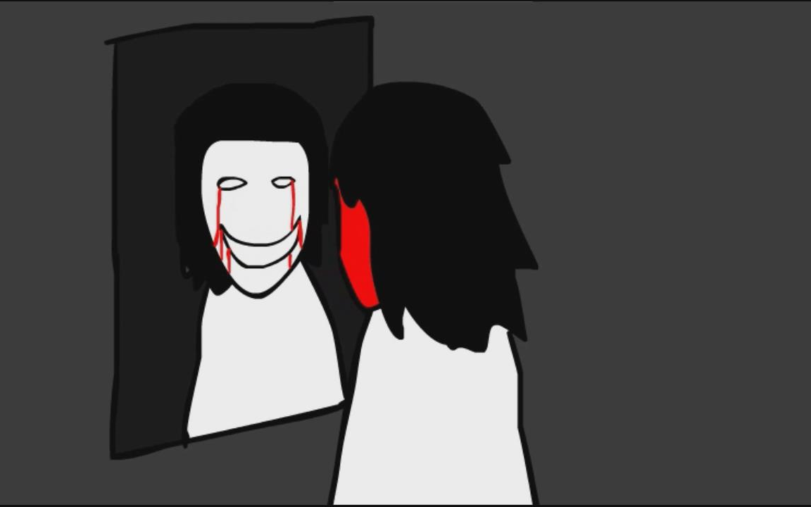 恐怖动画:厨房里的镜子