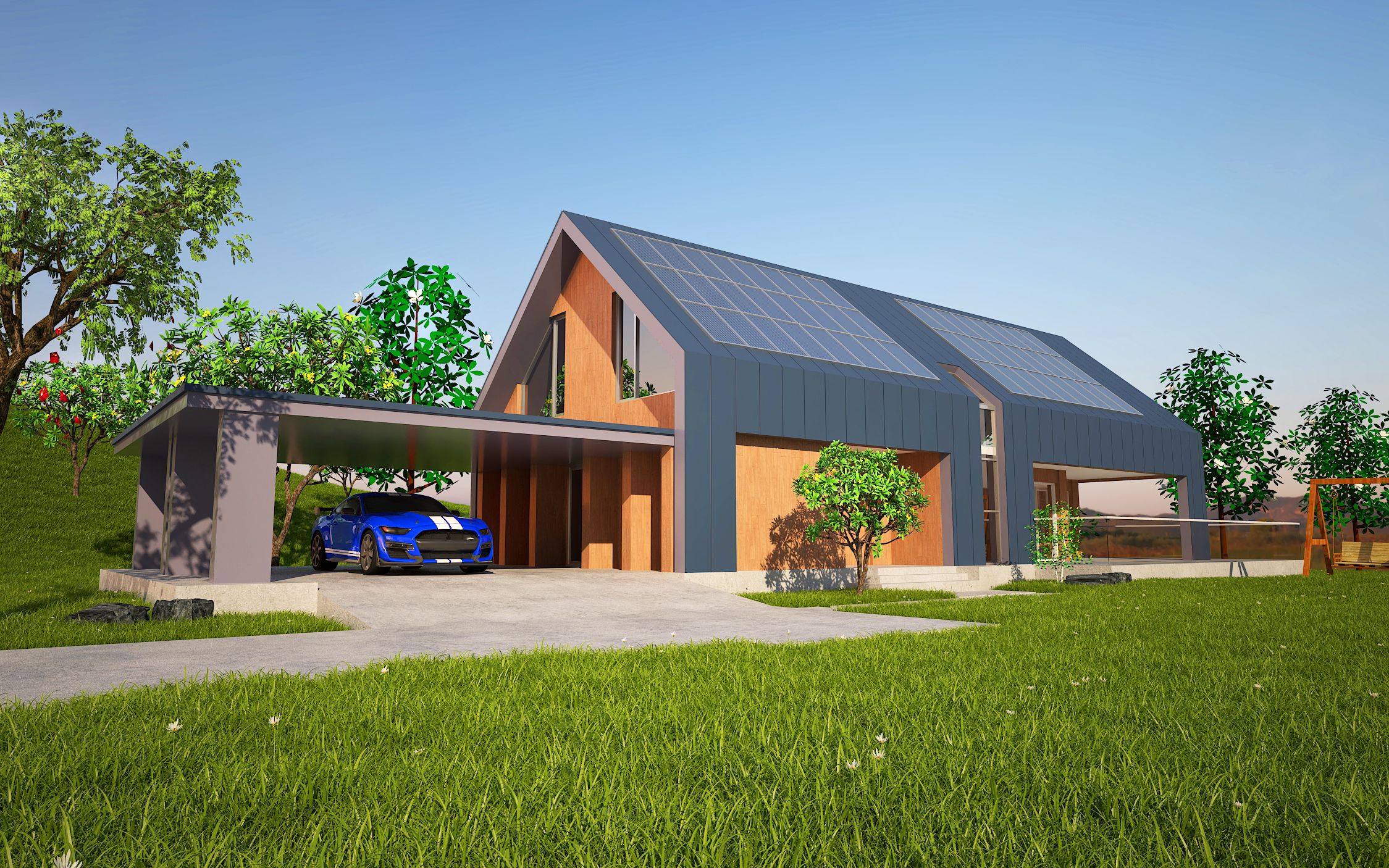 sketchup别墅教程1-适合小白从零学建模