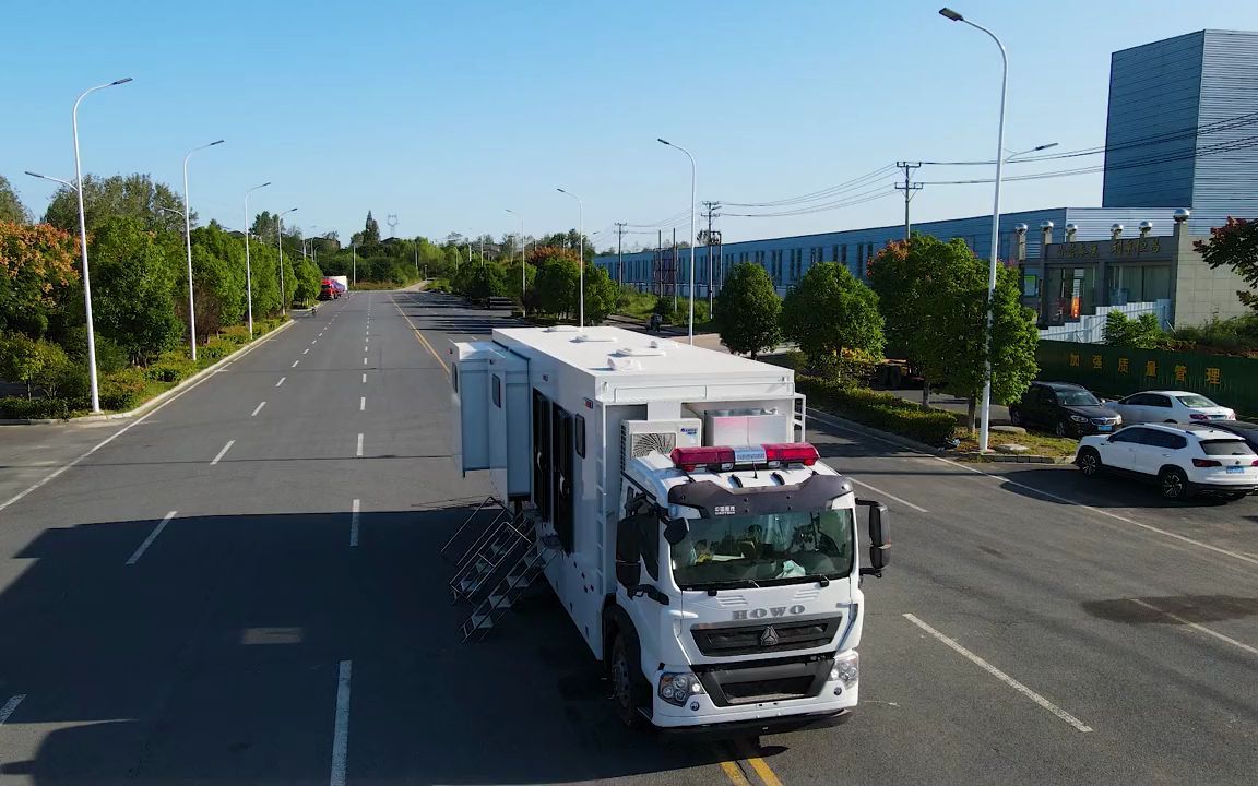 重汽10人宿营车 应急保障双扩展宿营车野外流动后勤保障车