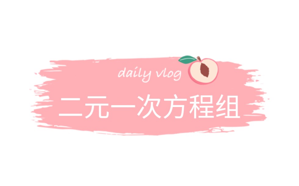 《二元一次方程组》讲课视频