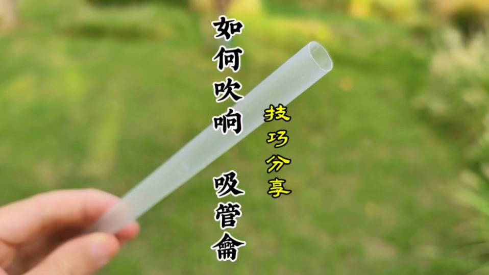 两步吹响吸管龠,分享如何简单两步吹响用吸管制作的乐器(接上期如何...