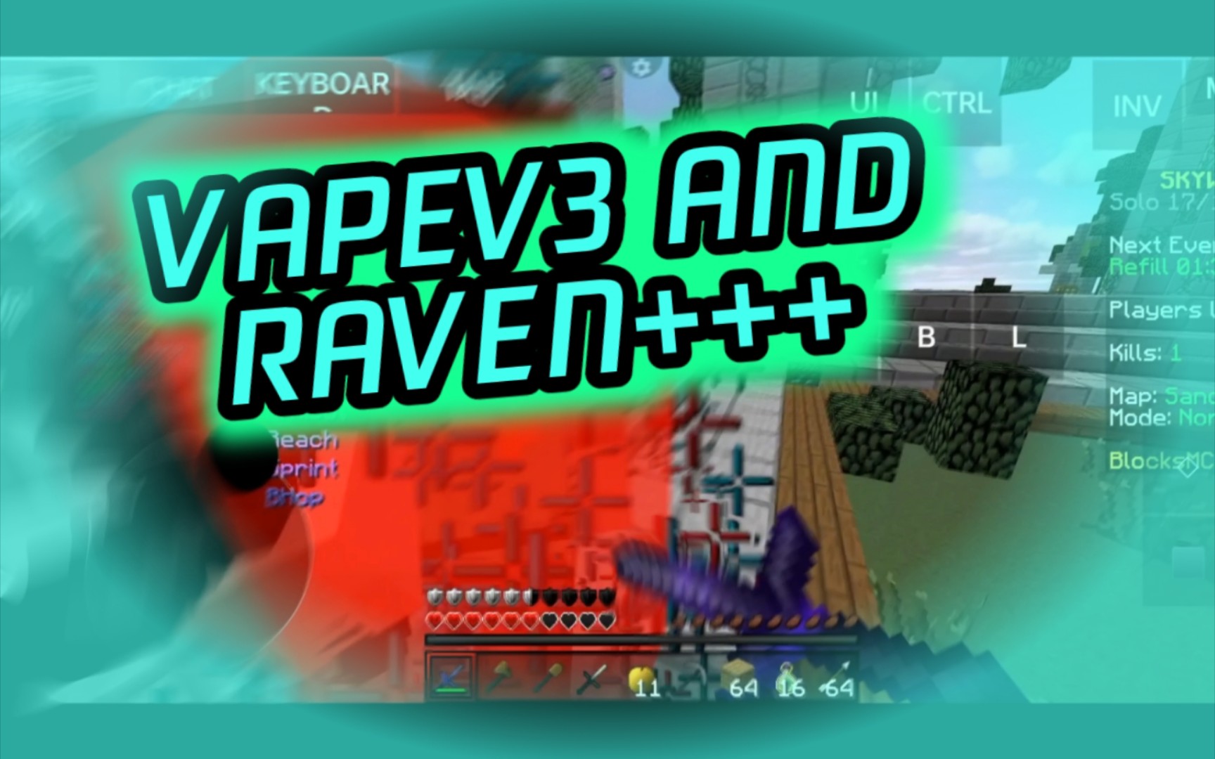 当我同时开启vapev3和raven+++_哔哩哔哩bilibili_我的世界