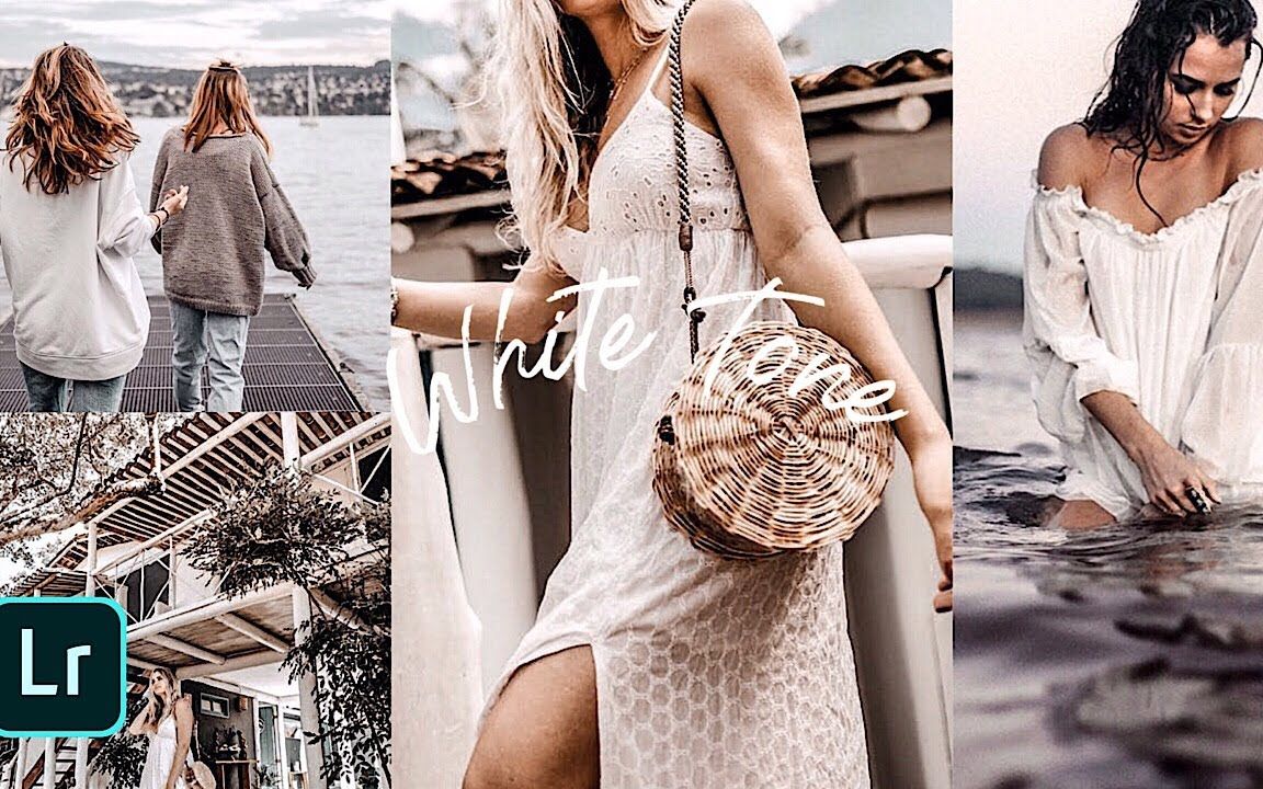 人像景物白色调风格Lr调色教程,手机滤镜dng+xmp格式预设下载!