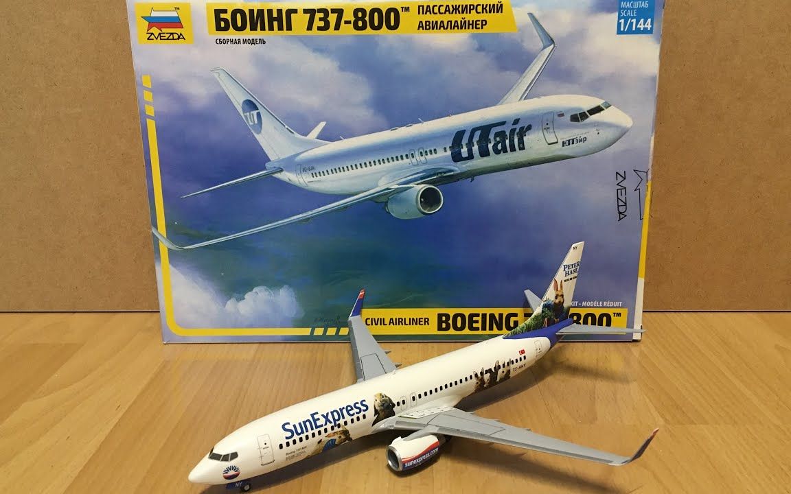 ...模型制作 红星1/144比例 Sunexpress太阳快运航空 波音737-800客机 ...