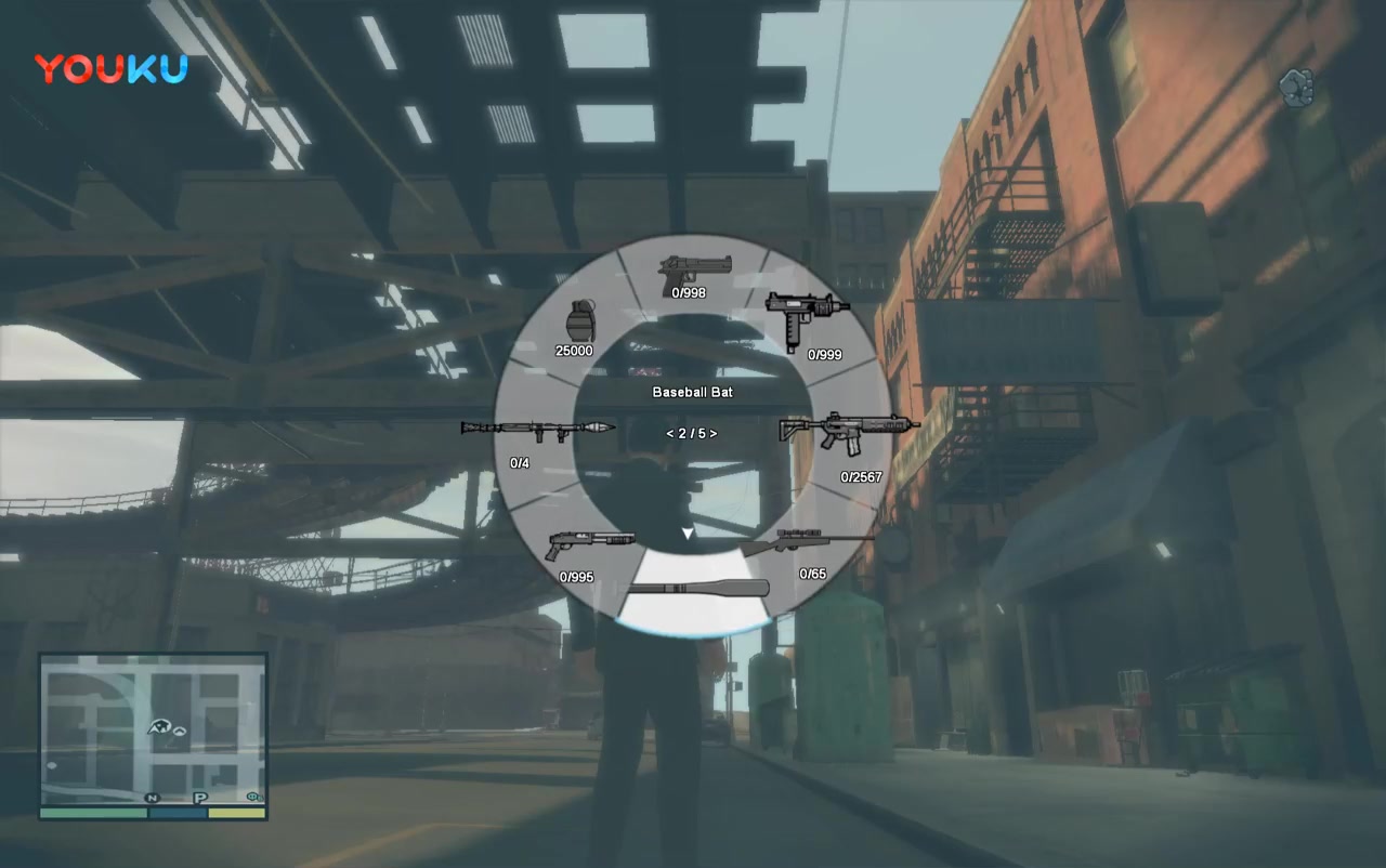 GTA4仿V(Five)武器选择器的HUD转盘测试_超清(7600918)