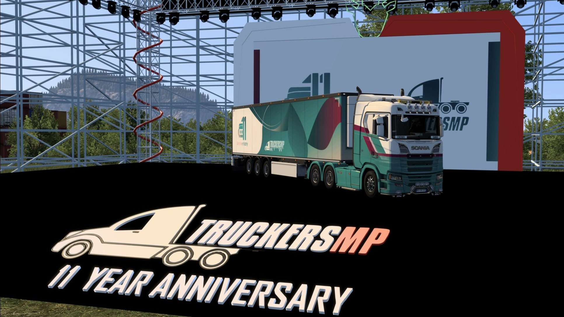 TruckersMP 11 舞台活动(片段) - 欧洲卡车模拟2 - 20250503_哔哩哔哩...