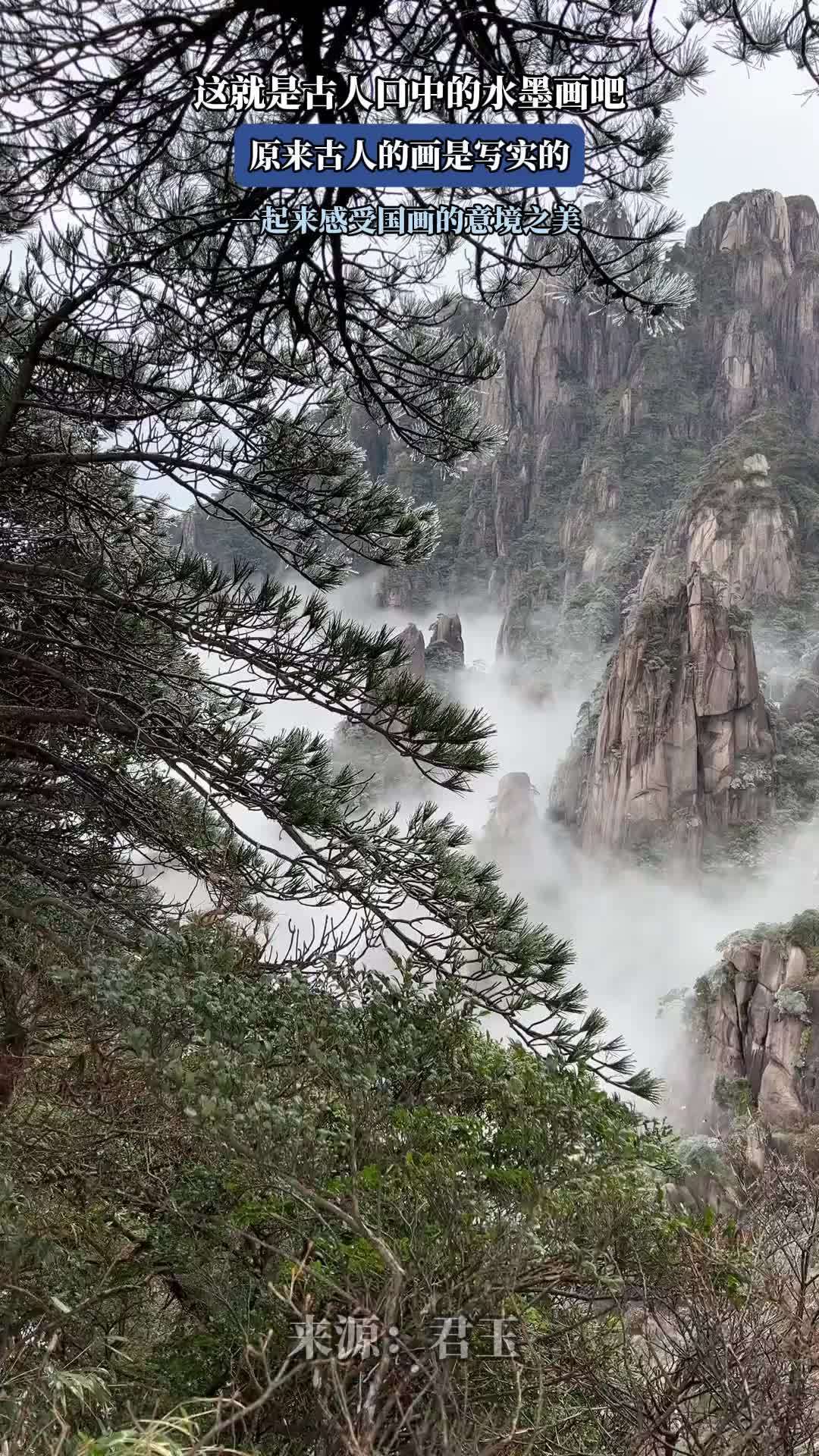 这就是古人口中的水墨画吧