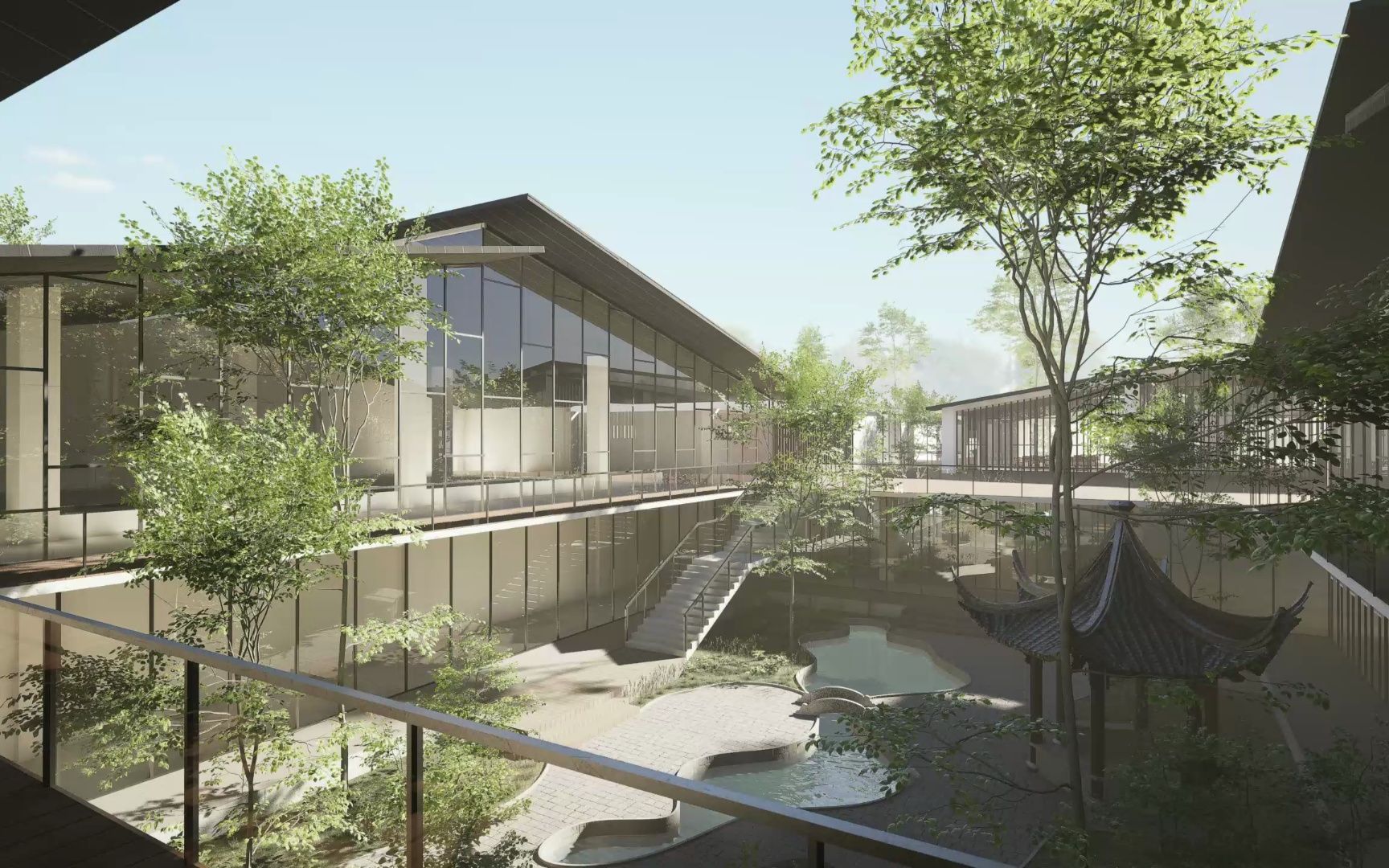 【UE5】建筑毕设动画-方寸院中 步移景异