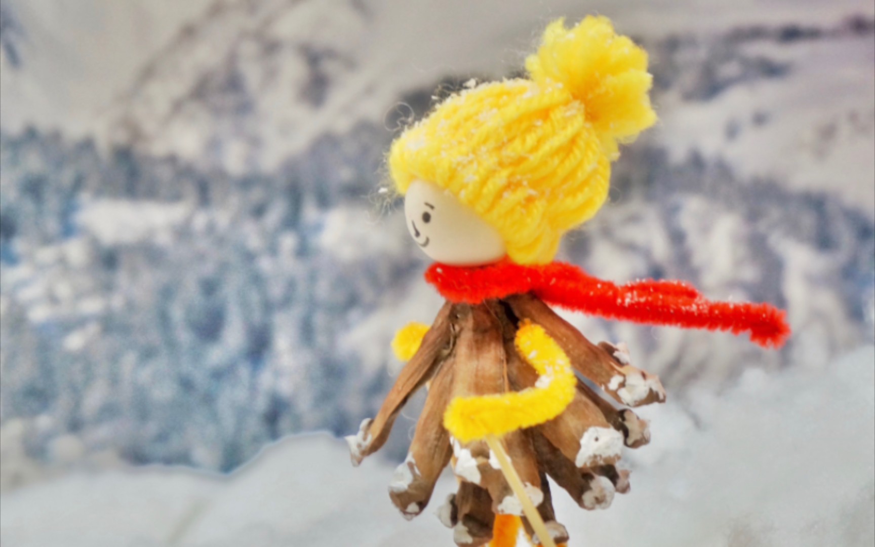 手工教程丨自制高颜值扭扭棒滑雪小人