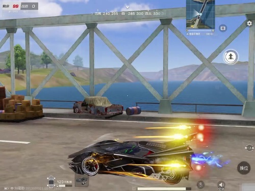 荒野行动满级跑车特效展示荒野行动荒野行动淘金跑车特效