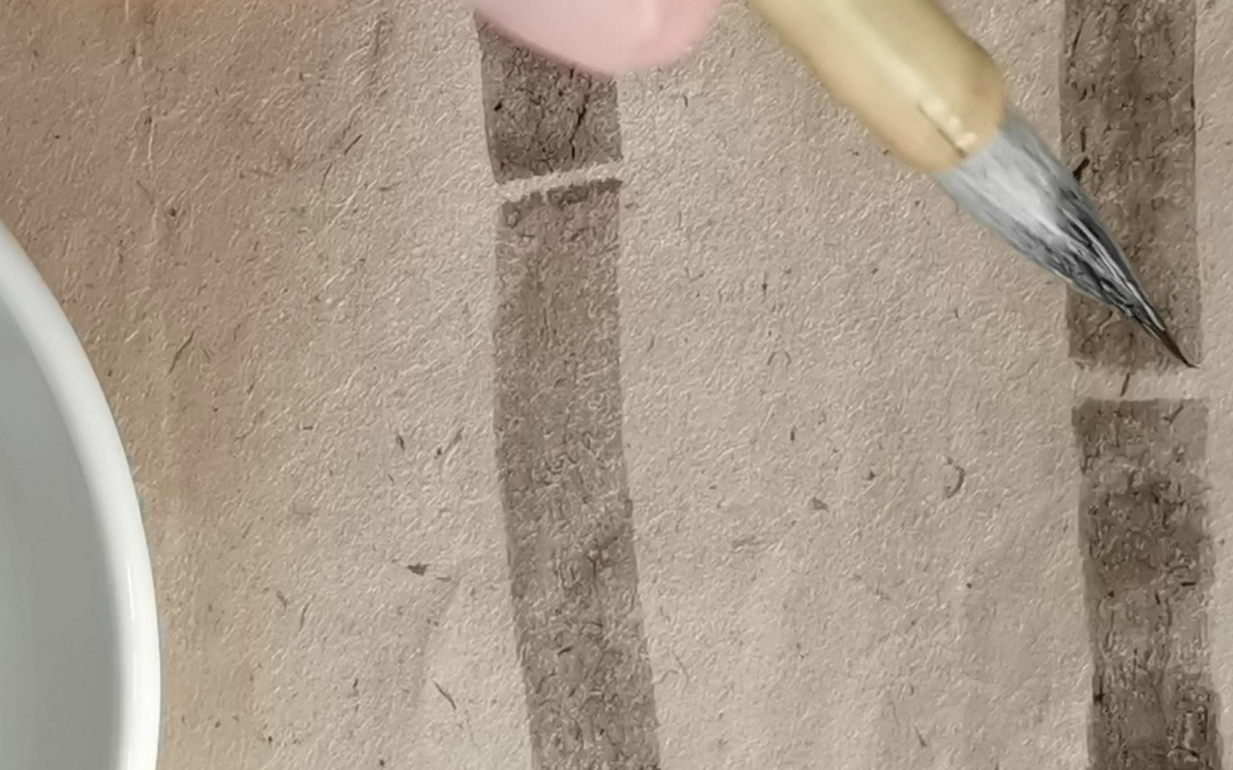 【国画】小学写意花鸟——竹(1)校本课程上课教学视频