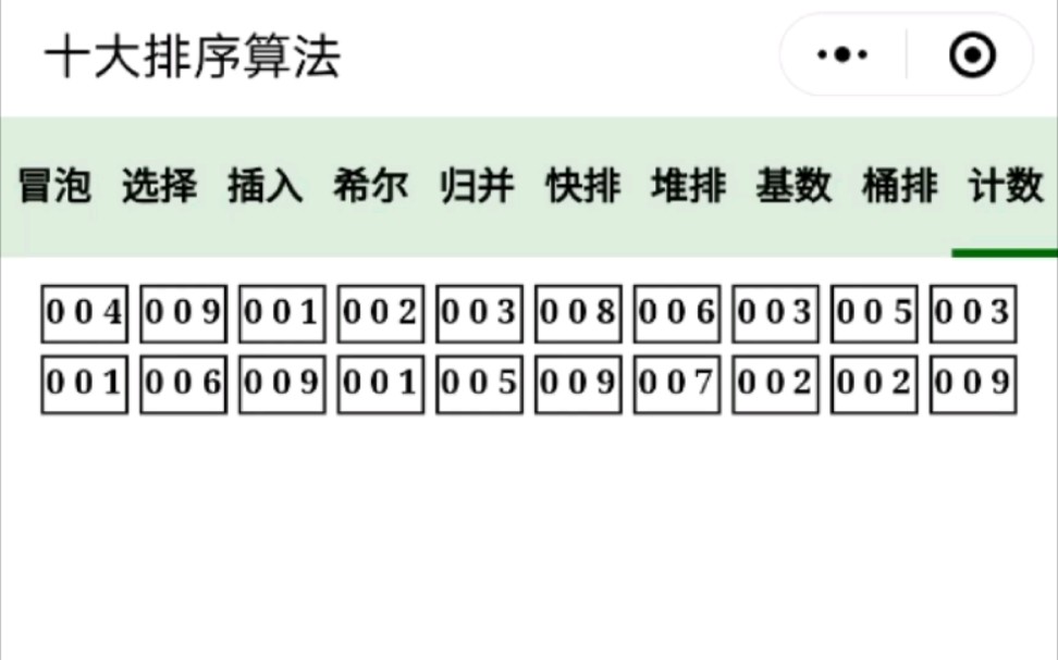 相必所有的排序算法中最简单也最容易理解的莫过于计数排序