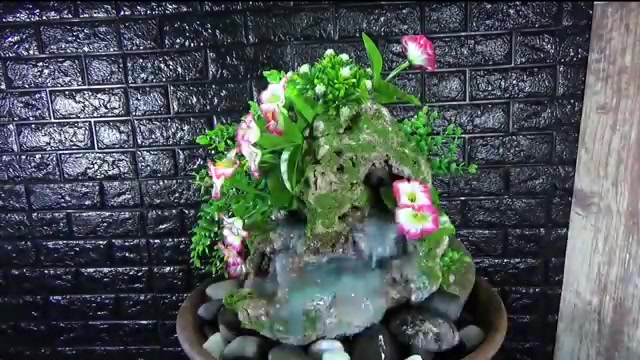 旧花盆不要扔!自制高颜值流水摆件教程