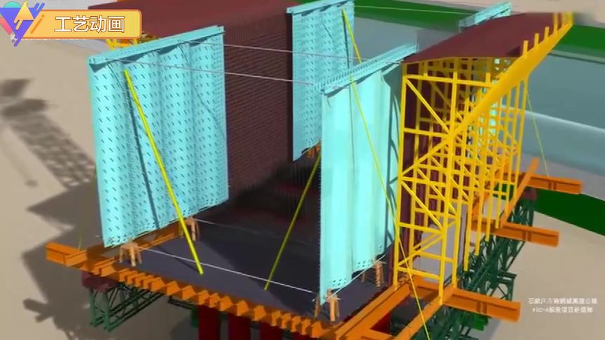 高速公路大桥连续梁全过程施工工艺动画演示,建造师实务知识
