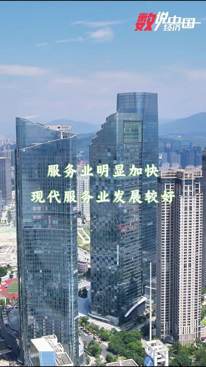 服务业明显加快,现代服务业发展较好