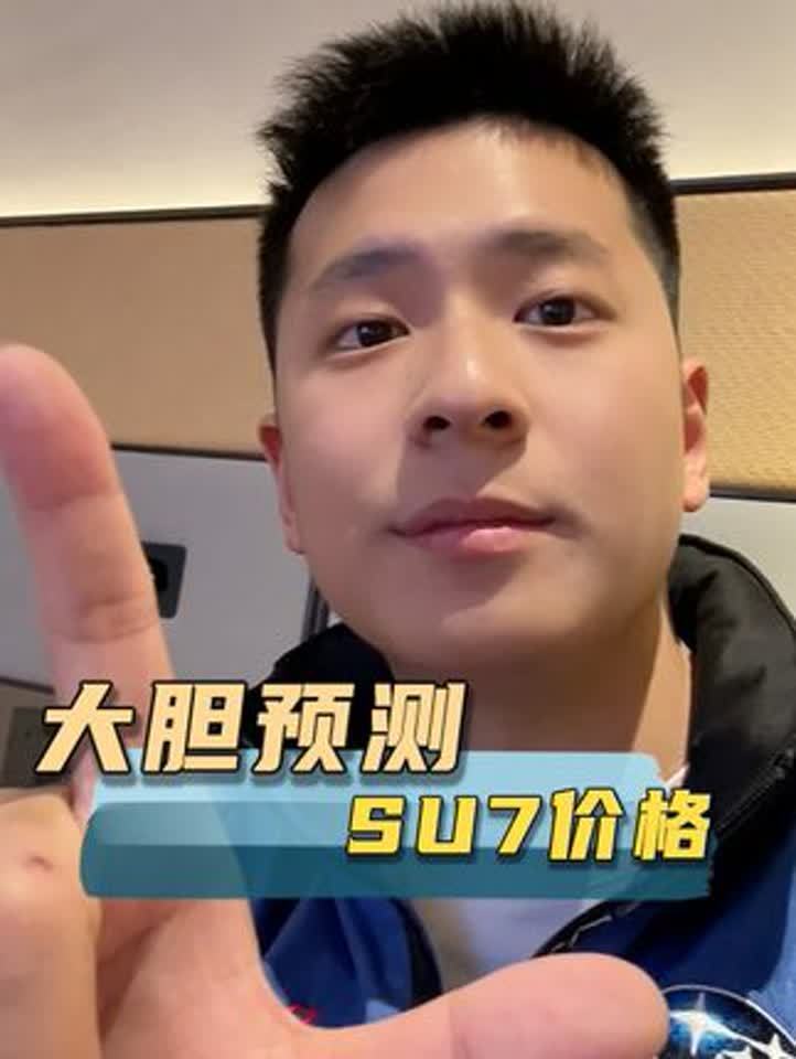 今天不玩梗,今天大胆推测一波SU7定价 #汽车人共创计划