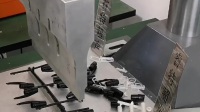 塑料多个笔套注塑件超声波去水口震落机器模具焊头