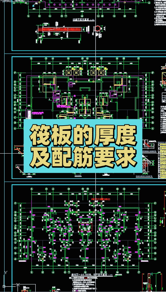 筏板的厚度及配筋要求