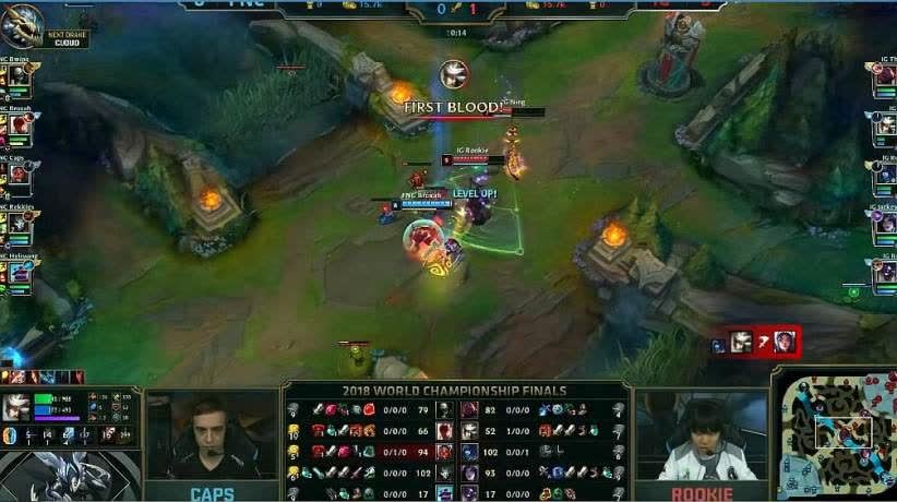 LOL:S8全球总决赛,IG中野vsFNC中野.