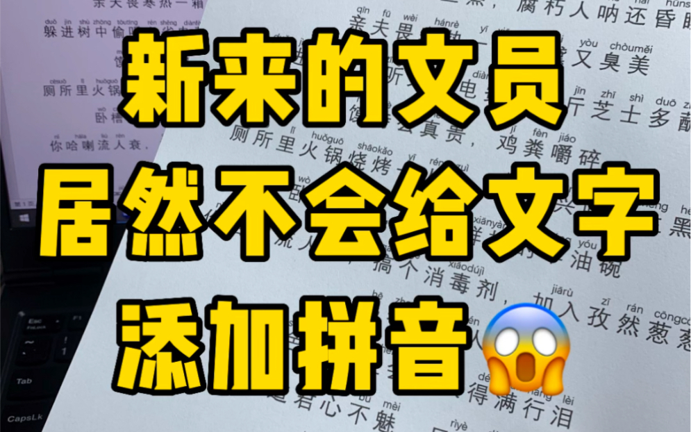 一秒钟给所有文字标注拼音