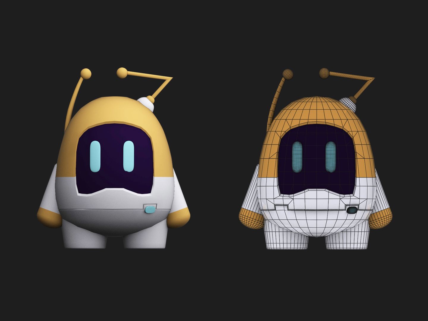 【3D建模】3dmax新手教程,纯小白也能学会的,简单小机器人模型制作!...