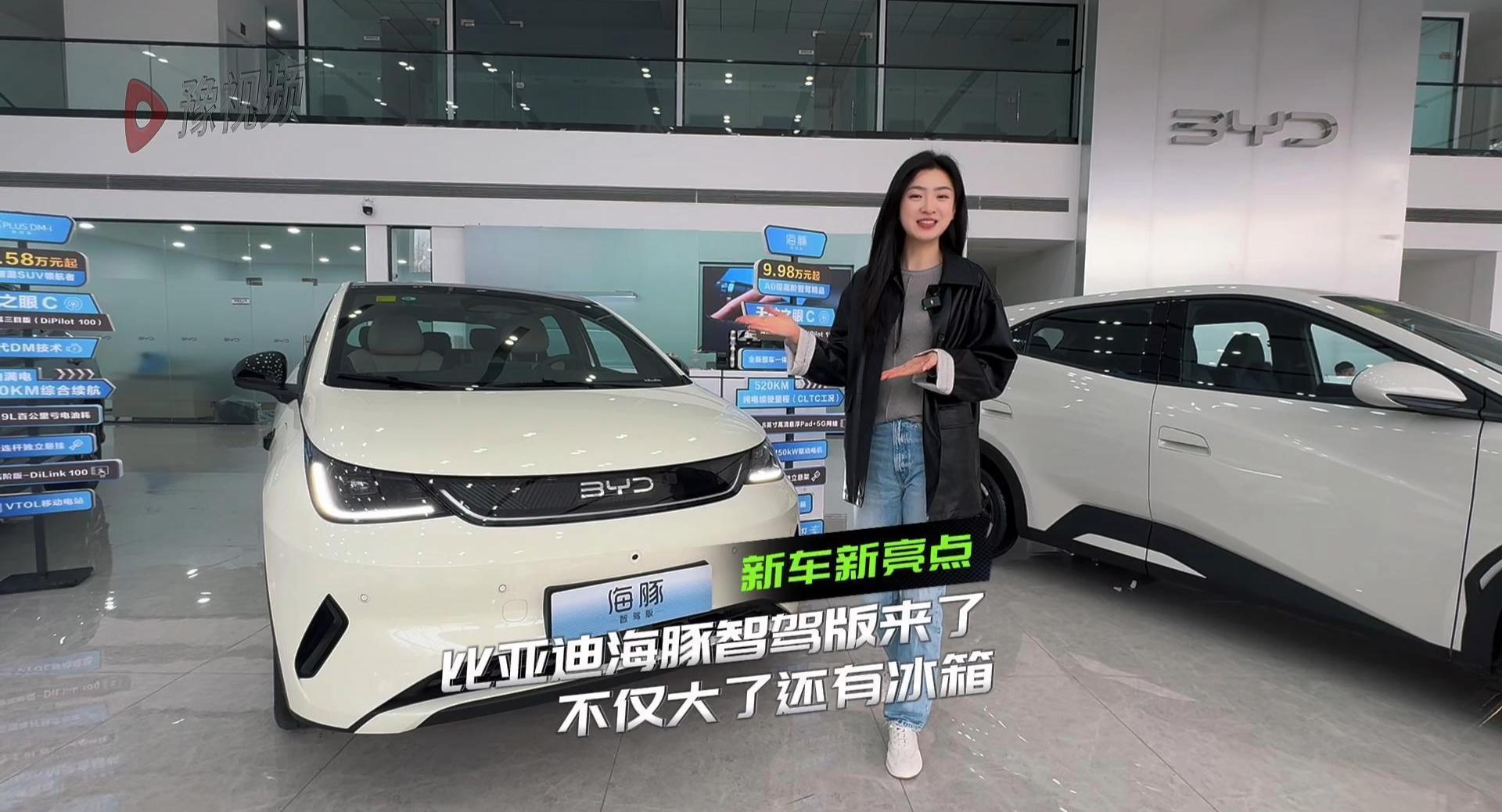 比亚迪海豚智驾版来了,不仅大了还有冰箱