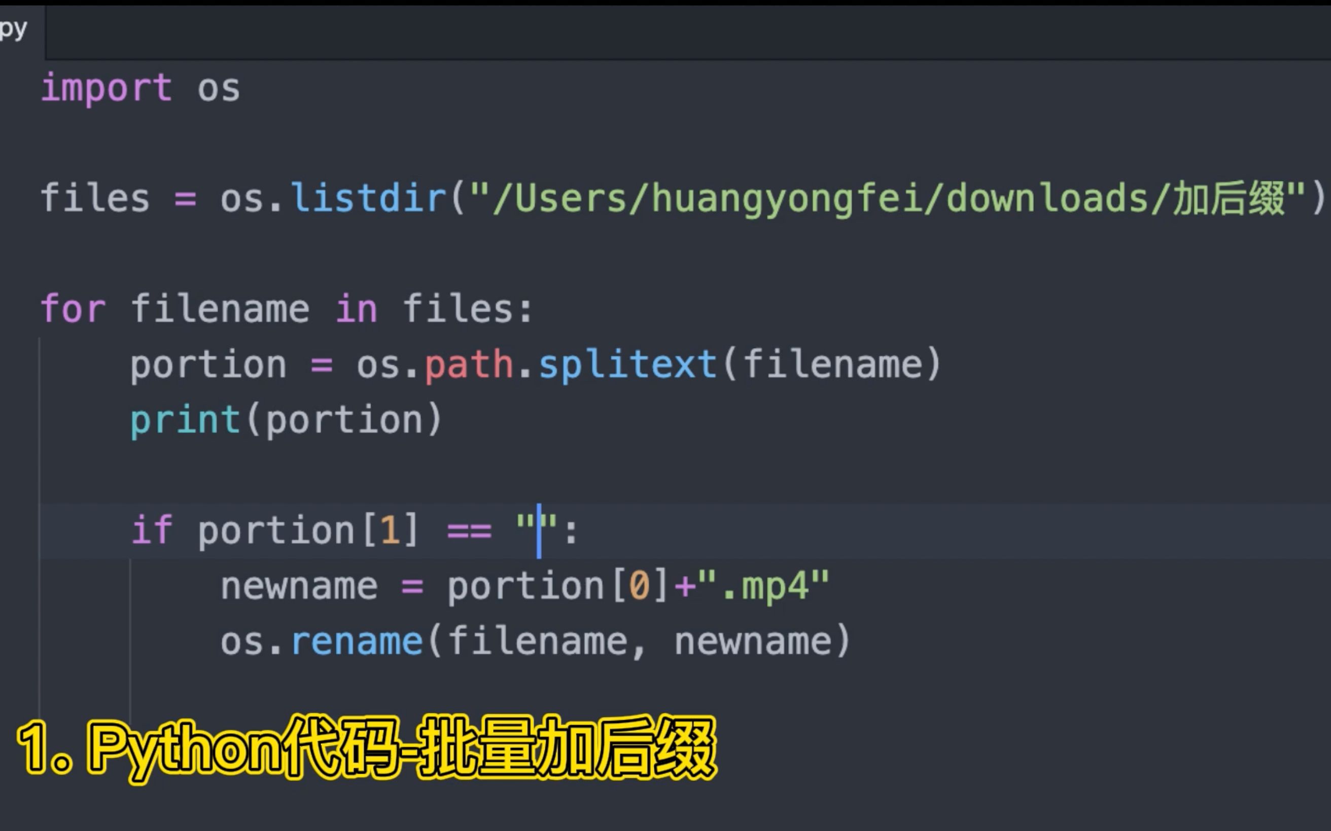 文件名批量加后缀