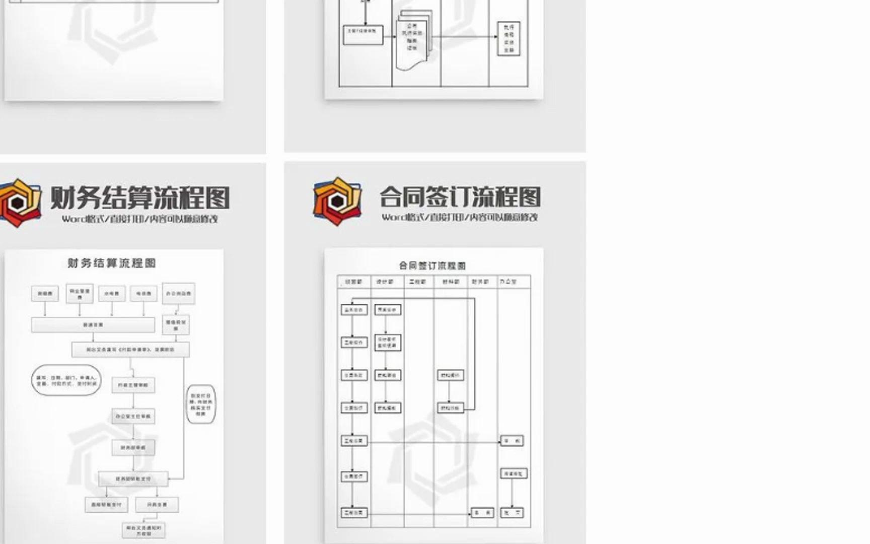 企业管理全套工作流程图(word版,可修改),简直太全面了!