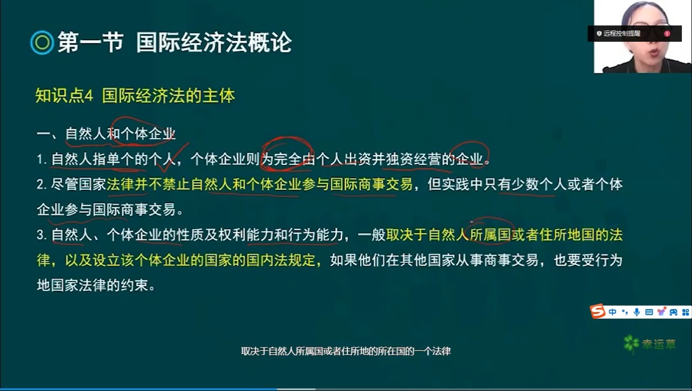 自考13702国际经济法视频课程、试卷、复习资料3