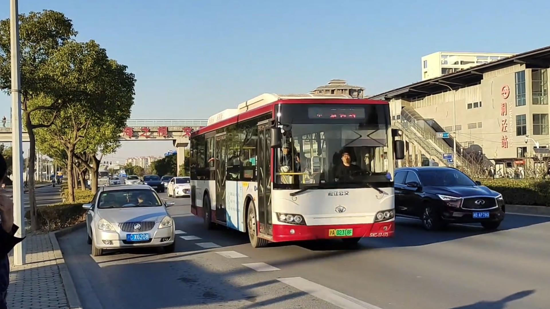 ...得慢一点吧"]嘉松线 洞泾地铁站-松江客运中心17中混象代车运行实录