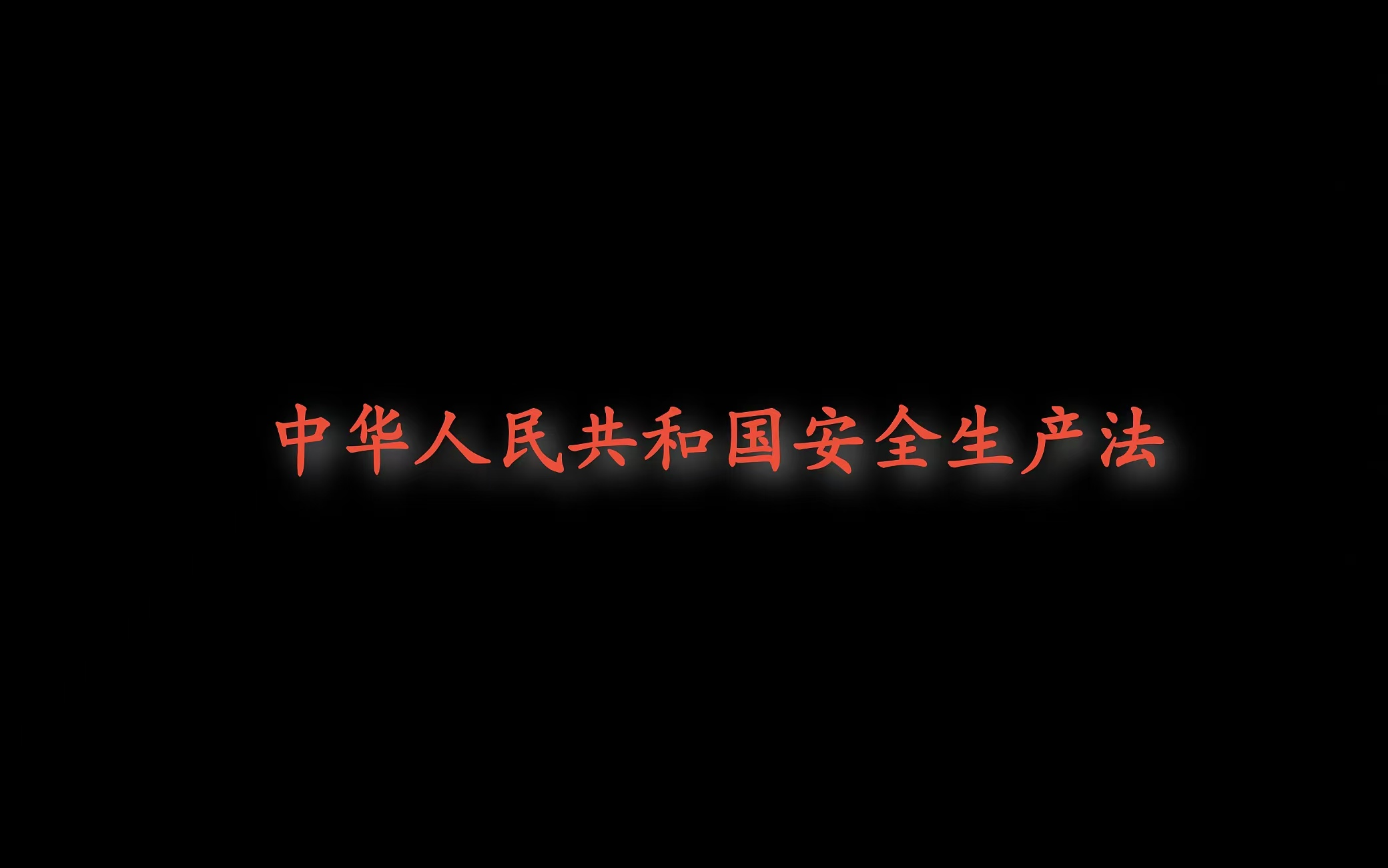 中华人民共和国安全生产法